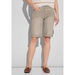 Bermudas Street One Gr. 27, N-Gr, beige (sand) Damen Hosen Kurze