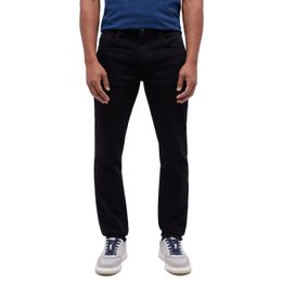 Straight-Jeans Mustang "Washington Straight" Gr. 31, Länge 32, schwarz (super dark) Herren Jeans Straight Fit