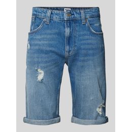 Tommy Jeans Regular Fit Jeansshorts im Destroyed-Look Modell 'RONNIE'