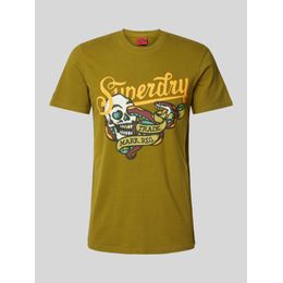 Superdry T-Shirt mit Motiv- und Statement-Print Modell 'TATTOO SCRIPT'