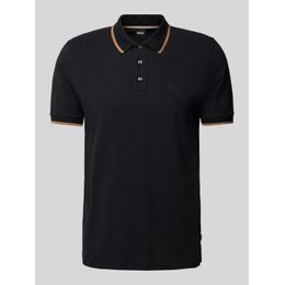 BOSS Poloshirt mit Kontraststreifen Modell 'Parlay'