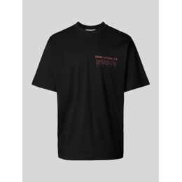 T-Shirt mit Statement-Print Modell 'UNIVERSAL BODY TALK'