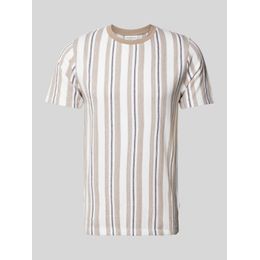 LINDBERGH Relaxed Fit T-Shirt mit Streifenmuster Modell 'Towel striped'