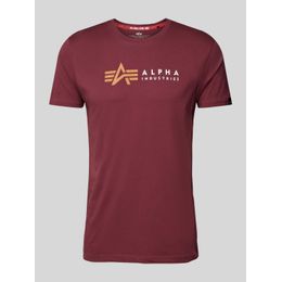 Alpha Industries T-Shirt mit Label-Print