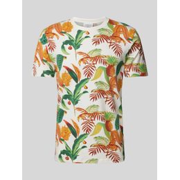LINDBERGH T-Shirt mit Allover-Muster Modell 'oasis'