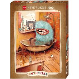 Heye Puzzle Bathtub, 1000 Puzzleteile, Made in Germany, bunt