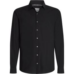 Calvin Klein Businesshemd, Slim Fit, Langarm, Kent-Kragen, für Herren, schwarz, 42