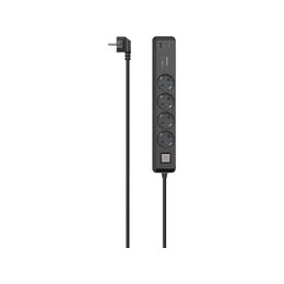 Hama 2x USB-C, 1x USB-A, 4-fach Steckdosenleiste mit Schalter, 1,4 m