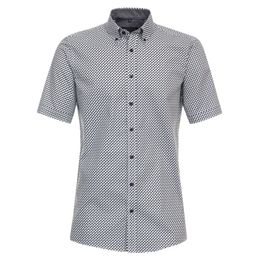 Casamoda Freizeithemd, Comfort Fit, Kurzarm, Button-Down-Kragen, für Herren, blau, XL