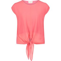 Cartoon T-Shirt, Kappärmel, Bindeverschluss, für Damen, pink, 46