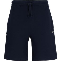 BOSS Waffle Schlafanzug-Hose, Logo-Stickerei, für Herren, blau, L