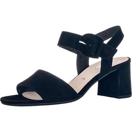 Gabor® Sandaletten, Blockabsatz, Leder, für Damen, schwarz, 38