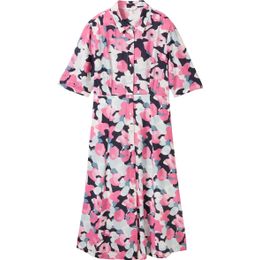 Tom Tailor Hemdblusenkleid, Blusenkragen, Halbarm, für Damen, rosa, 40