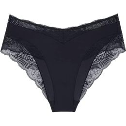 Triumph Lift Smart Maxislip, Spitze, floral, für Damen, schwarz, XL