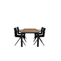 ebuy24 Garten-Essgruppe Panama Gartenset Tisch 90x152/210cm und 4 Stühle A