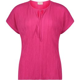 Cartoon T-Shirt, Strukturen-Optik, für Damen, pink, 36