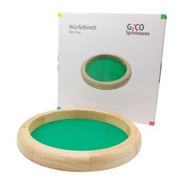 GICO Spielesammlung, GICO Würfelteller / Würfelbrett rund aus Holz D. 29 cm 7955