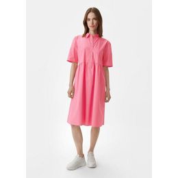 comma, comma casual identity Maxikleid Baumwollkleid mit Hemdkragen