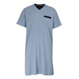 Götzburg GÖTZBURG Nachthemd Queens (1-tlg) Herren Schlafshirt Sleepshirt Kurzarm aus reiner Baumwolle