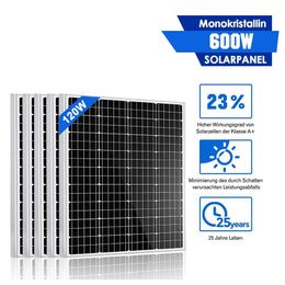GLIESE Solarmodul 600W Solarpanel Kit