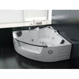 PureHaven Whirlpool 172x172 cm Wasserfall Heizung Lichttherapie Soundsystem