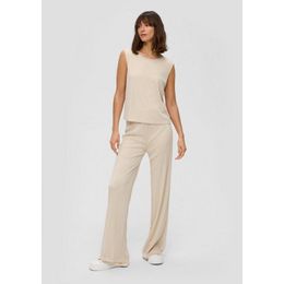 s.Oliver Stoffhose Regular: Wide-Leg-Hose in Glitzer-Optik Glitzer