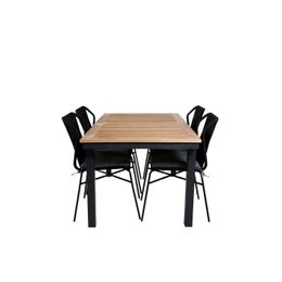 ebuy24 Garten-Essgruppe Panama Gartenset Tisch 90x152/210cm und 4 Stühle J