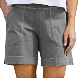 BlauWave Cargoshorts Shorts Damen Sommer Kurze Hosen Solid Color (1-tlg.