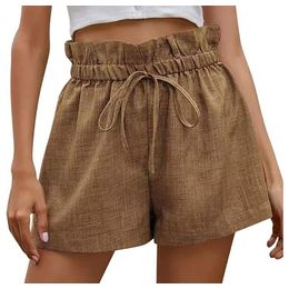 BlauWave Cargoshorts Shorts Damen Taille Sommer Hohe Shorts Baumwolle (1-tlg.