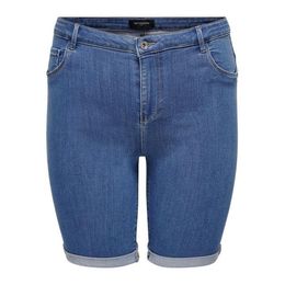 Only CARMAKOMA Jeansshorts Plus Size Denim Jeans Shorts Kurze Stretch Bermuda Hose CARTHUNDER 4956 in Blau