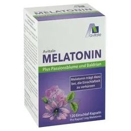 Avitale MELATONIN+PASSIONSBLUME+Baldrian Kapseln 120 St