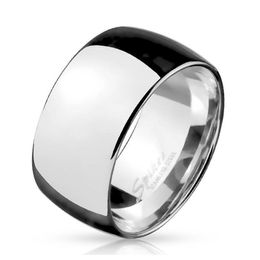 BUNGSA Fingerring Ring breit Silber aus Edelstahl Herren (Ring