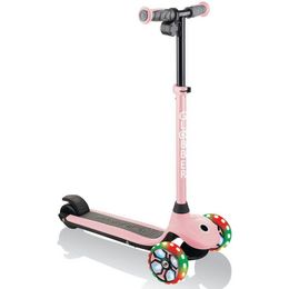 Globber E-Scooter ONE K E-MOTION 4 PLUS, mit Leuchtrollen, rosa