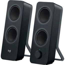 Logitech Z207 Bluetooth Lautsprecher PC-Lautsprecher (5 W, Bedienelemente für Bluetooth-Pairing,Lautstärkeregelung), schwarz