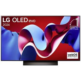 LG Electronics OLED48C47LA 4K OLED evo TV OLED-TV 121 cm 48 Zoll EEK G (A - G) CI+, DVB-C, DVB-S2, DVB-T2, Smart TV, UHD, WLAN Schwarz