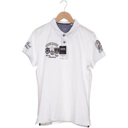 CAMP DAVID Herren Poloshirt, weiß