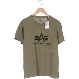 Alpha Industries Herren T-Shirt, grün, Gr. 52
