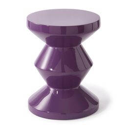 Pols Potten - Zig Zag Hocker, dunkelviolett