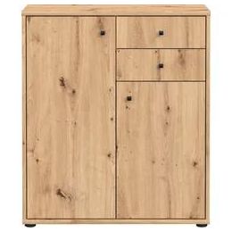 Kommode FORTE "Tempra" Sideboards Gr. B/H/T: 73,7 cm x 85,5 cm x 34,8 cm, 2 St., braun (artisan eiche) Breite 73,7 cm