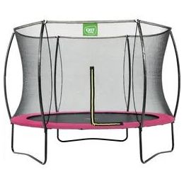 Gartentrampolin EXIT "Silhouette", rosa (schwarz), Trampoline, Kinder, Ø 244cm, mit Sicherheitsnetz