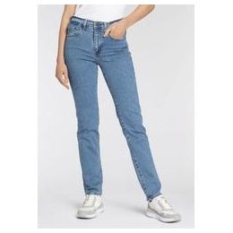 Mendler Straight-Jeans LEVI'S "724 High Rise Straight" Gr. 30, Länge 34, blau (beach break stone) Damen Jeans Gerade
