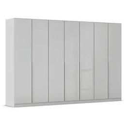 Drehtürenschrank Rauch "Kleiderschrank Kleiderschränke Schrank Garderobe AGORDO mit Glasfront" Schränke Gr. B/H/T: 315 cm x 210 cm x 54 cm, 7 St., grau (seidengrau) durchdachte Innenausstattung, in 6 Breiten und 2 Höhen MADE IN GERMANY