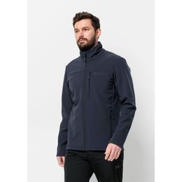 Softshelljacke Jack Wolfskin "WHIRLWIND MEN" Gr. XXXL (60), blau (night, blue) Herren Jacken Outdoorjacken