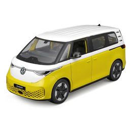 Maisto 32914Y - Modellauto - VW ID.Buzz (weiß-gelb, Maßstab 1:24) Modell Auto Spielzeugauto