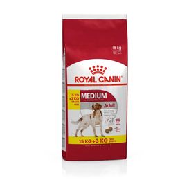 Royal Canin MEDIUM Adult Trockenfutter für mittelgroße Hunde 15kg + 3kg