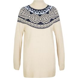 bonprix Norweger-Pullover mit Seitenschlitzen