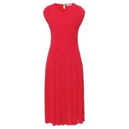 Kleid Rundhals-Ausschnitt Uta Raasch rot, 36