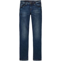 Tom Tailor Alexa Jeans, Straight Fit, Used-Optik, für Damen, blau, 29/34