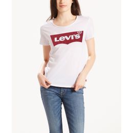 Levi's Levi's® T-Shirt, Rundhals-Ausschnitt, Logo-Design, für Damen, weiß, M