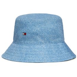 Tommy Hilfiger Bucket Hat, Label-Stickerei, für Kinder, blau, L/XL